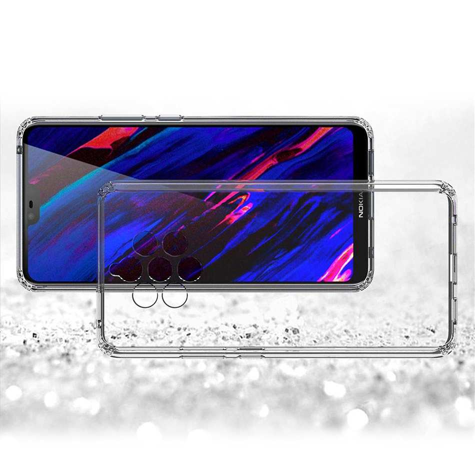 Slim Hybrid Acrylic Bumper Case for Nokia 9 PureView (Clear)